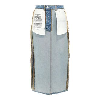 VETEMENTS Inside-Out Skirt - - Skirts - Damen - Blau - S