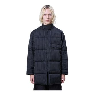 Yohji Yamamoto Homme, Manteaux, Noir, Taille: XL Veste matelass&eacute;e