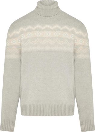 Eleventy Homme, Pulls, Gris, Taille: XL Pull Luxueux en Cachemire et Soie