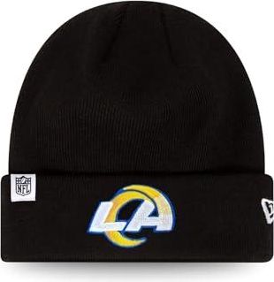 New Era Los Angeles Rams Loop Label Knit Bonnet NFL Noir
