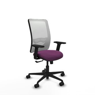 Piqueras y Crespo Computerstuhl Zulema mit 2D-Armlehnen, h&ouml;henverstellbare Lendenwirbelst&uuml;tze, ausgestattet mit 3 Positionen und Schneideschaum, mit 65 mm Nylon-Rollen,