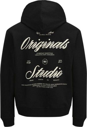 Jack & Jones Hoodie JORNORREBRO TYPO BACK SWEAT HOOD aus Baumwollmix