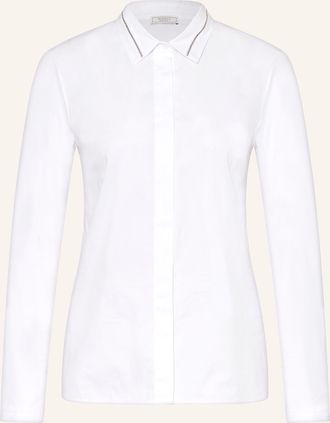 PESERICO Peserico Hemdbluse Im Materialmix weiss