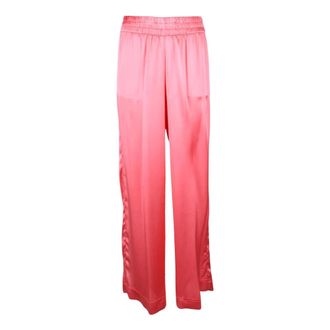 Semicouture Pantalon Palazzo Comfort Fit - Femme - Pantalons - Rose - Taille: 40 FR
