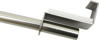 Gardinia Spannvitrage, Ausziehbar, Montage ohne Schrauben und Bohren, Durchmesser 9 mm, Länge 90-130 cm, Metall, Titan, 2625