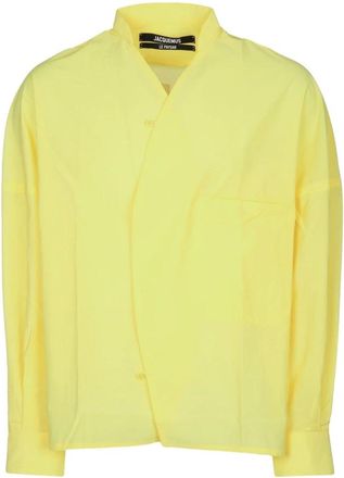 Jacquemus Homme, Chemises, Jaune, Taille: XL La Chemise Berlingot