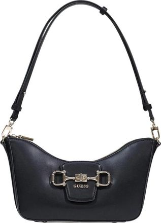 Guess Femme, Sacs, Noir, Taille: ONE Size Janie Sac &agrave; bandouli&egrave;re convertible