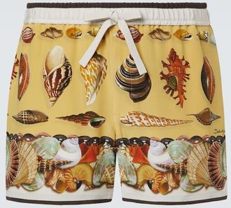 Dolce & Gabbana Short imprimé en soie