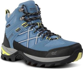 Regatta Bottines de Marche Samaris - Femme (38 FR) (Bleu/Vert néon)