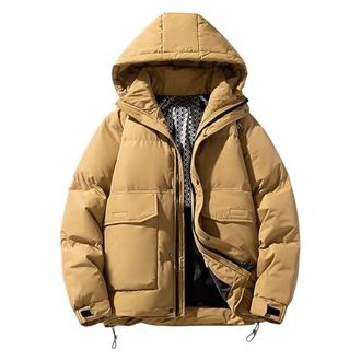 Generic Doudoune matelass&eacute;e chaude et &eacute;paisse pour homme, id&eacute;ale pour lhiver, le ski et autres activit&eacute;s hivernales. Couleur kaki, taille 3XL