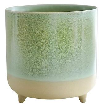 Ivyline Pot de Fleurs en céramique, Menthe Mate réactive, H 12 cm x P 12 cm
