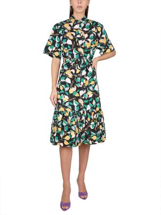 La DoubleJ Belted Cotton Shirt Dress - Multicolor