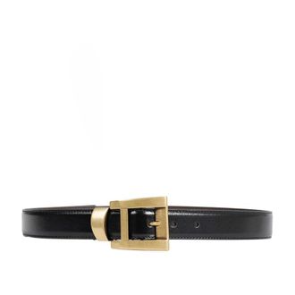 Versace Femme, Accessoires, Noir, Taille: 75 CM Belt H.30 Calf Leather