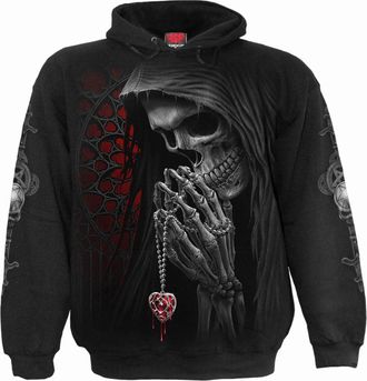 Spiral Forbidden M&auml;nner Kapuzenpullover schwarz XL 100% Baumwolle Gothic, Horror, Rockwear