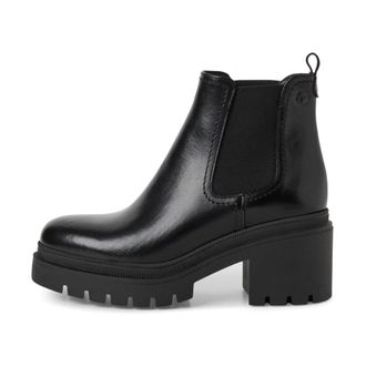 Tamaris Chelsea Boots aus Leder - - Shoes - Damen - Schwarzk - 39 EU