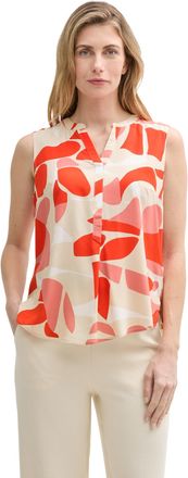 Tom Tailor Damen 1045253 Bluse, 37799-Red Dots and Shapes Design, 40