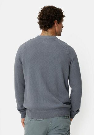 Camel Active Strickpullover mit Rundhalsausschnitt Langarm Markenlogo