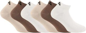 Fila Chaussette Homme Coton - Lot de 6 - Chaussettes Quarter Homme, Beige Taille 39/42