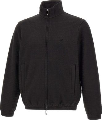 Emporio Armani Homme, Vestes, Noir, Taille: XL ASV Full-Zip SweaT-shirt