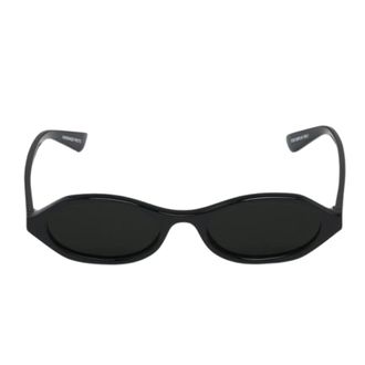 Alexander McQueen Geometrische ovale Sonnenbrille - - Accessories - Damen - Schwarzk - ONE SIZE