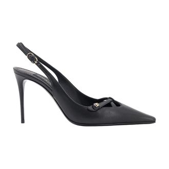 Dolce & Gabbana Schwarze Lederpumps mit Metallschnalle - - Shoes - Damen - Schwarzk - 41 EU
