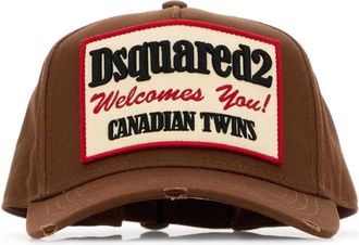 Dsquared2 Homme, Accessoires, Brun, Taille: ONE Size Casquette de baseball en coton