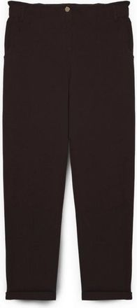 Fiorella Rubino Femme, Pantalons, Brun, Taille: 46 FR Pantalon Ballon en Tissu Scuba