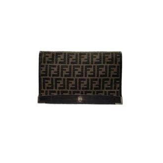 Fendi Portefeuille en cuir Pre-owned - Femme - Pre-owned - Brun - Taille: ONE Size