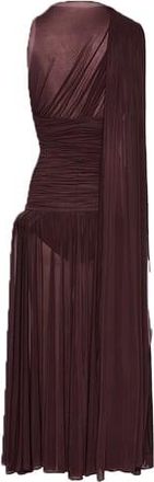 Magda Butrym Transparentes Midikleid von Magda Butrym in Rot