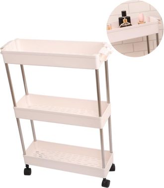 Cabilock Badezimmerregal Kunststoff Mehrschichtig 3-lagig Multifunktionales Eckregal K&uuml;chen Und Badaufbewahrung F&uuml;r Wohn Und Schlafzimmer