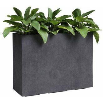 Artevasi Jardiniere haute - SYDNEY - Plastique - Anthracite - 80 cm - 50 L - Dimensions: 79.5x295x68 cm