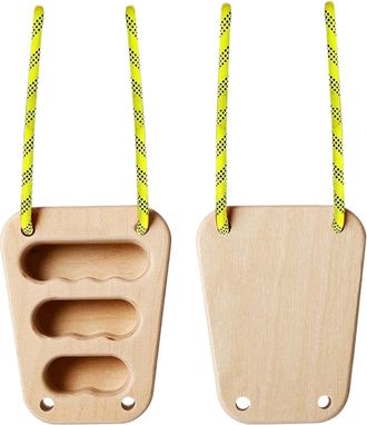 Generico Tragbares Trainingsbrett - 2 Barrieren zum Klettern auf Felsen - Fingertrainer aus Holz mit Fitness-Set f&uuml;r die Rehabilitation im Fitnessstudio, im Fr