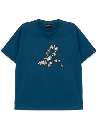 Sport b. t-shirt à logos carrés - Bleu