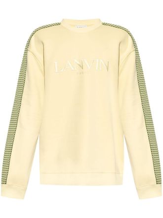 Lanvin sweat à logo brodé - Jaune