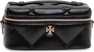 Tory Burch Femme, Sacs, Noir, Taille: ONE Size Kira Diamond Quilt East-West Vanity Case