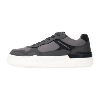 A|X Armani Exchange Homme, Chaussures, Gris, Taille: 43 EU Baskets Grises au Design Arrondi