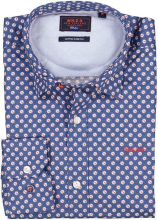 N.Z.A. Herren Hemd braun Baumwoll-Stretch