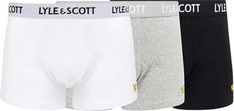 Lyle & Scott Homme, Sous-vêtements, Multicolore, Taille: S 3Pack Boxer Shorts