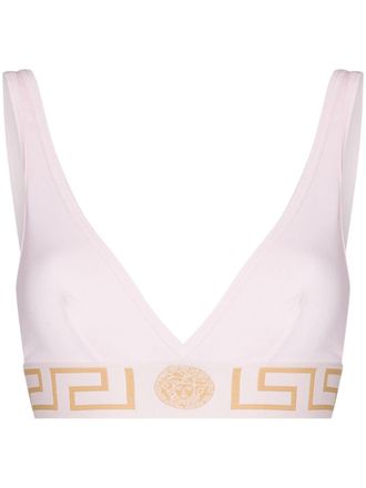 Versace Greca Border triangle bralette - Rosa