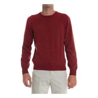 Gran Sasso Kaschmir-Mix Slim Fit Pullover - - Knitwear - Herren - Rot - 3XL