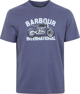 Barbour Homme, Tops, Bleu, Taille: XL T-shirt Ras du Cou C&ocirc;tel&eacute;