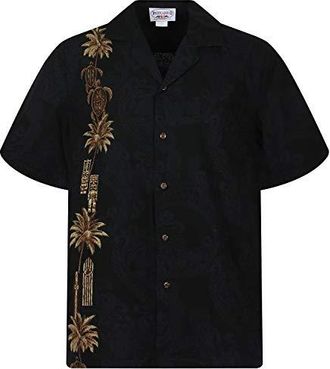 Pacific Legend Original Chemise-Hawaienne, Manche-Courte, Turtles, Noir, L