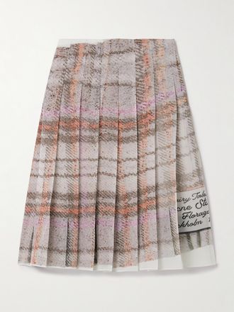 Acne Studios Jupe Pliss&eacute;e En Cr&ecirc;pe De Chine Imprim&eacute; - Multicolore