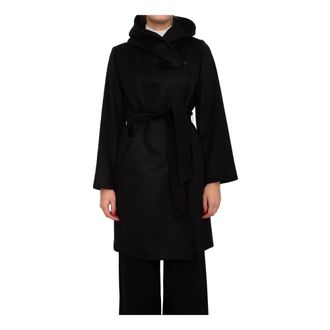 Max Mara Damen, M&auml;ntel, Schwarzk, SGr&ouml;&szlig;e