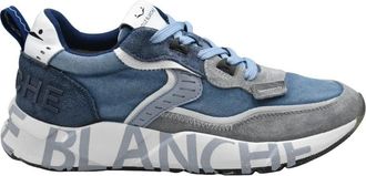 Voile Blanche Voile Blanche Low-Top Sneaker - Sneakers In Grey-Indigo With Laced Closure - Gr. 40 (EU) - in Blau - für Damen