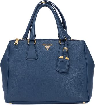 Prada Crossbody Bags - Vitello Dino Tote - Gr. unisize - in Blau - f&uuml;r Damen