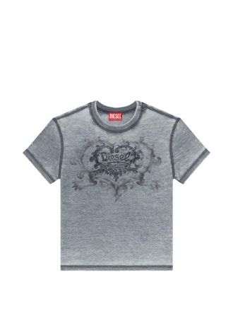 Diesel T-shirt en coton m&eacute;lang&eacute;