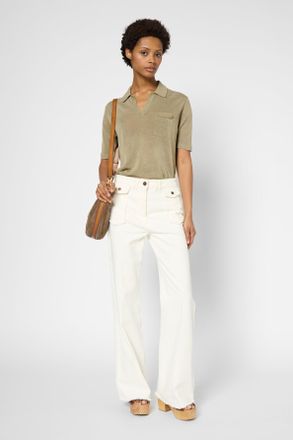 Gerard Darel Polo en lin - JASMINE - Kaki clair