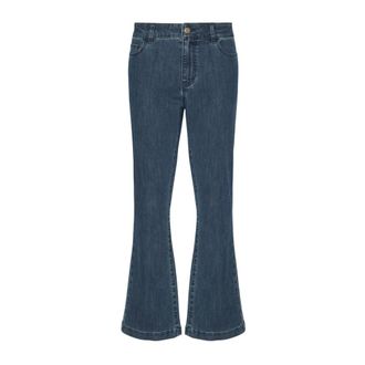 Elena Miro Femme, Jeans, Bleu, Taille: 44 FR Flare Jeans
