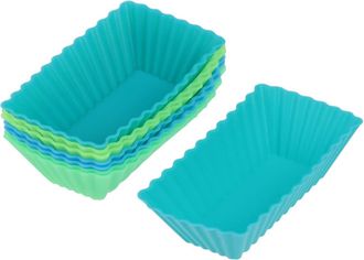 Cabilock 8 STK Kuchenformen Aus Silikon Brownie Backform S&uuml;&szlig;igkeitenformen Aus Silikon - Backform Pralinenformen Cupcake-Muffin-backf&ouml;rmchen Aus Silikon Brotfo